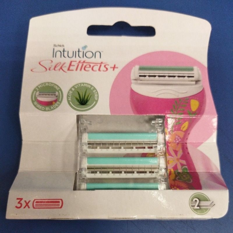 Schick Silk Effects Plus Shaving Razor Refill (3 pcs) Razor Blade ...
