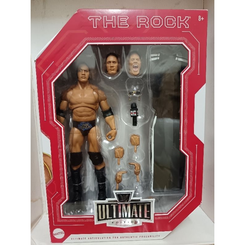 Mattel WWE Ultimate Edition Legends The Rock Dwayne Johnson Wrestling ...