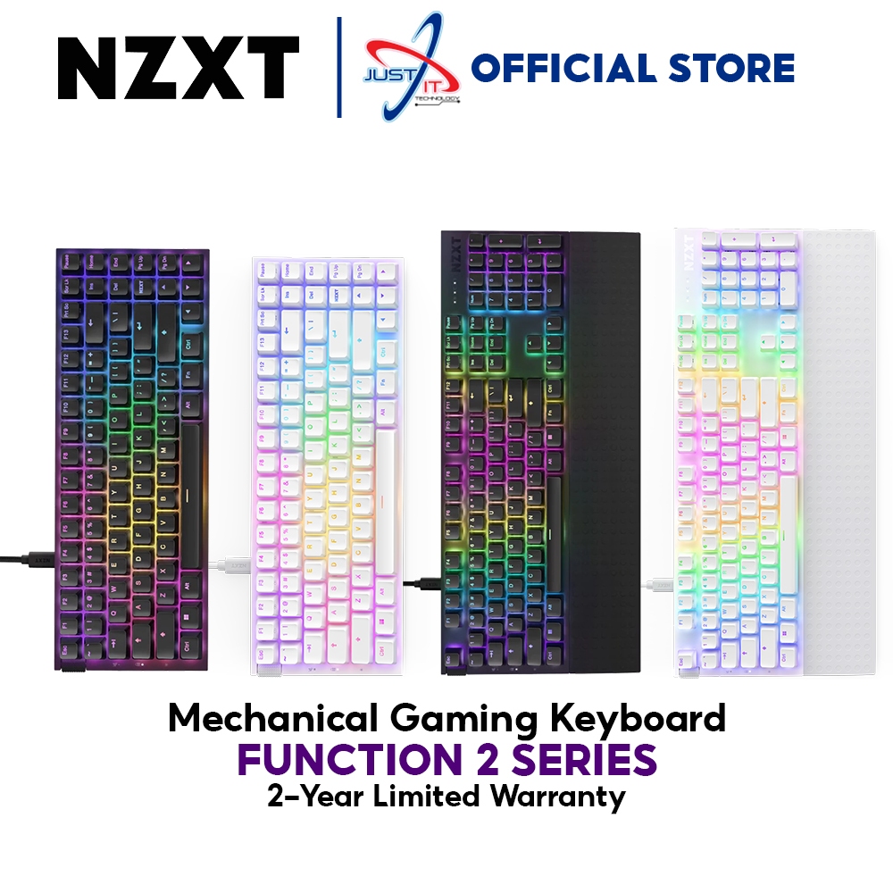 NZXT Function 2 Mini TKL/Full Size Modular Mechanical Keyboard - Black ...