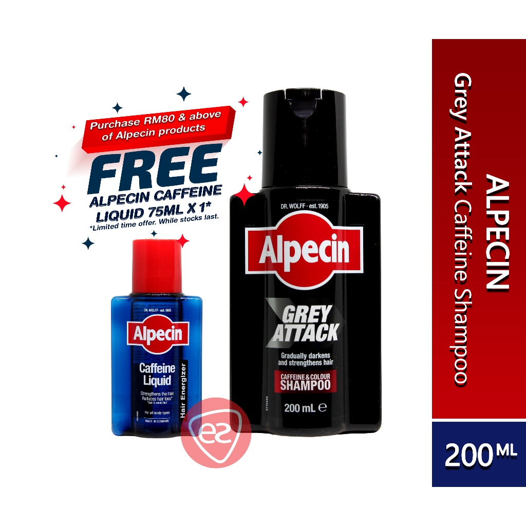 Alpecin Grey Attack Caffeine & Colour Shampoo 200ml (Was Known As ...