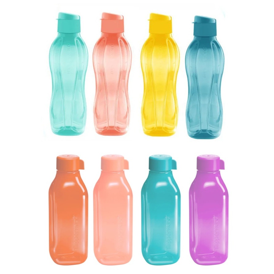 TUPPERWARE 1 Liter 1L Slim Eco Bottle Straw Strap, 2L 2 Liter, 1.5L 1.5 ...
