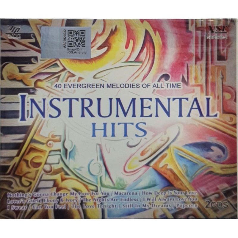 Instrumental Hits - 40 Evergreen Melodies Of All Time (2CDs) | Shopee ...