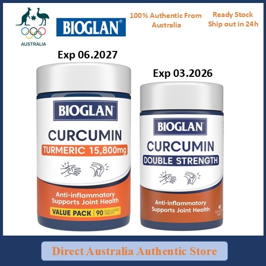 Bioglan Curcumin 90 Tablets / Bioglan Curcumin Double Strength 1200mg ...