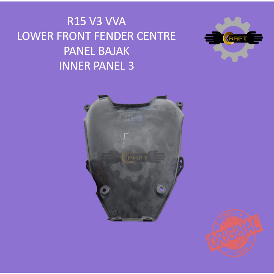 YAMAHA R15 VVA V3 FRONT FENDER LOWER COVER CENTRE PANEL BAJAK PANEL ...