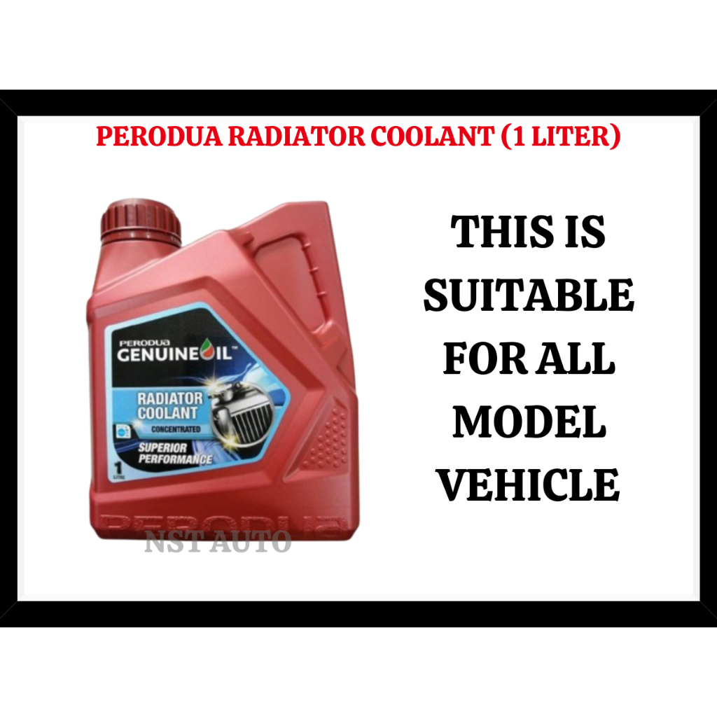 PERODUA RADIATOR COOLANT (RED COLOR) 1 LITRE (NEW PACKAGING) | Shopee ...