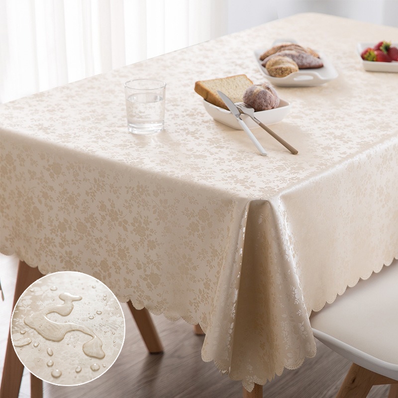 Rectangle Table Cloth, Waterproof Heavy Duty Vinyl Tablecloths, Oil ...
