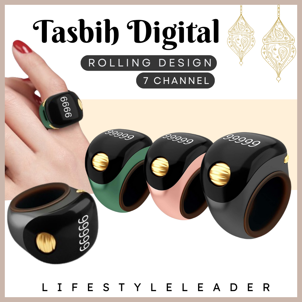 S8 Smart Digital Tasbih 7 Channels 33/100 Vibrate OLED Display ...
