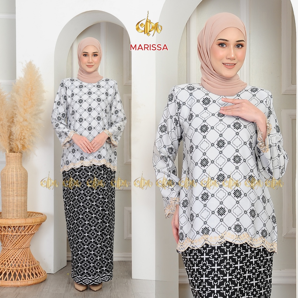 Marjan MARISSA KURUNG KEDAH MUSLIMAH RAYA DOBBY SILK SULAM MATCHING MC195 | Shopee Singapore