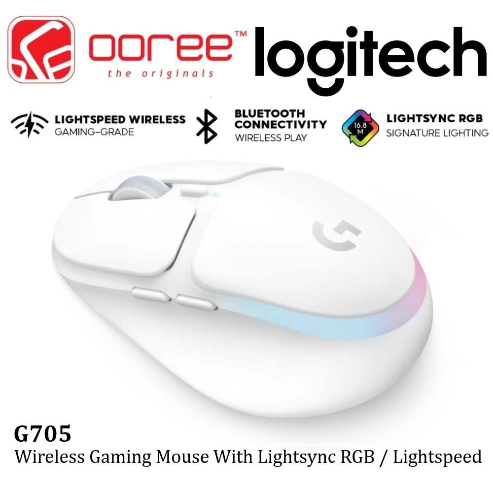 LOGITECH G705 WIRELESS GAMING MOUSE WITH LIGHTSYNC RGB LIGHT ...