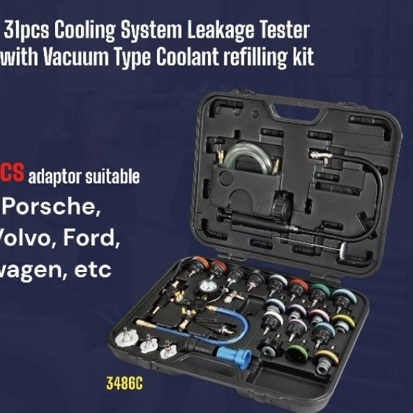 Universal Radiator Pressure Tester Kit and Coolant Refill Kit (31pc ...