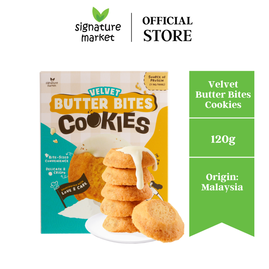 Signature Market Velvet Butter Bites Cookies (120g) | Shopee Singapore