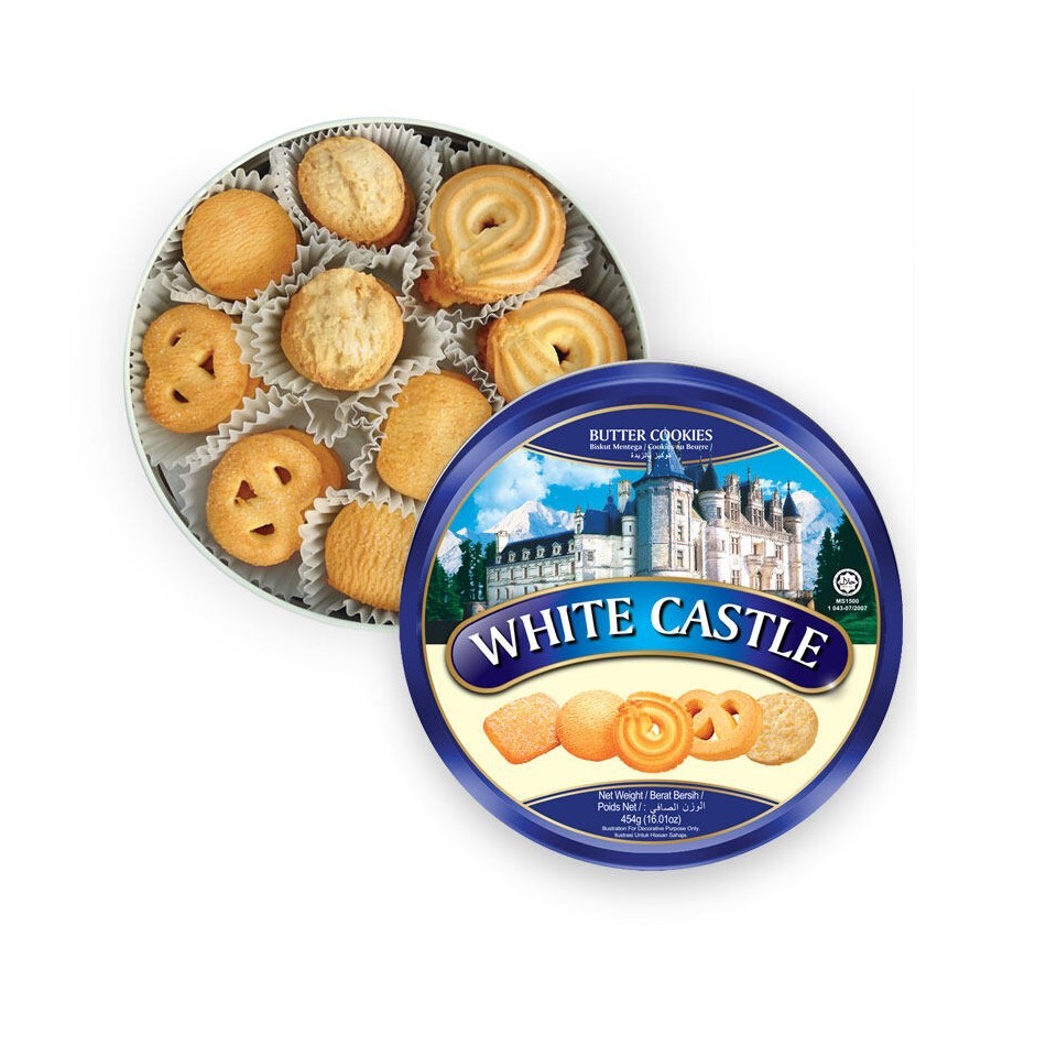 White Castle Butter Cookies 454g (Tin) | Shopee Singapore