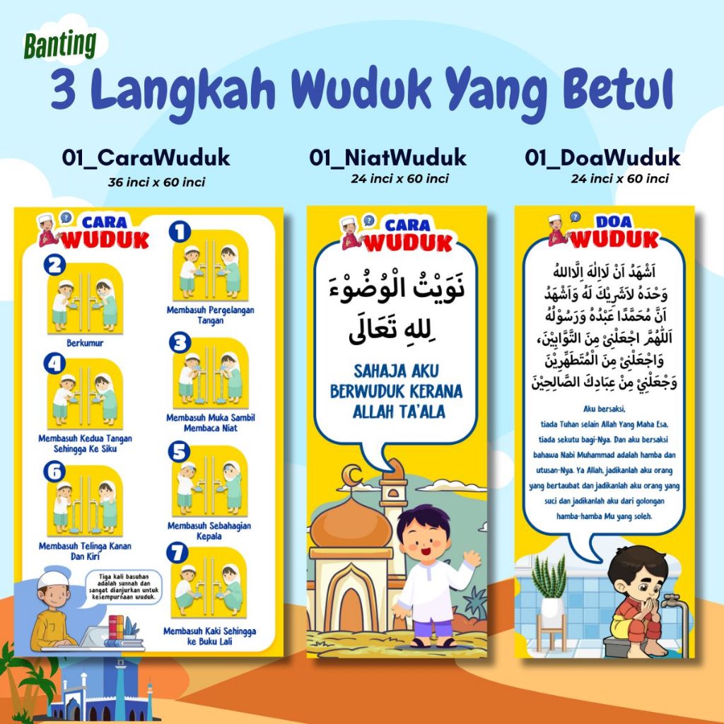 Banting Set THE BETTER Wuduk RARE / How to Wuduk / Intention of Wuduk ...