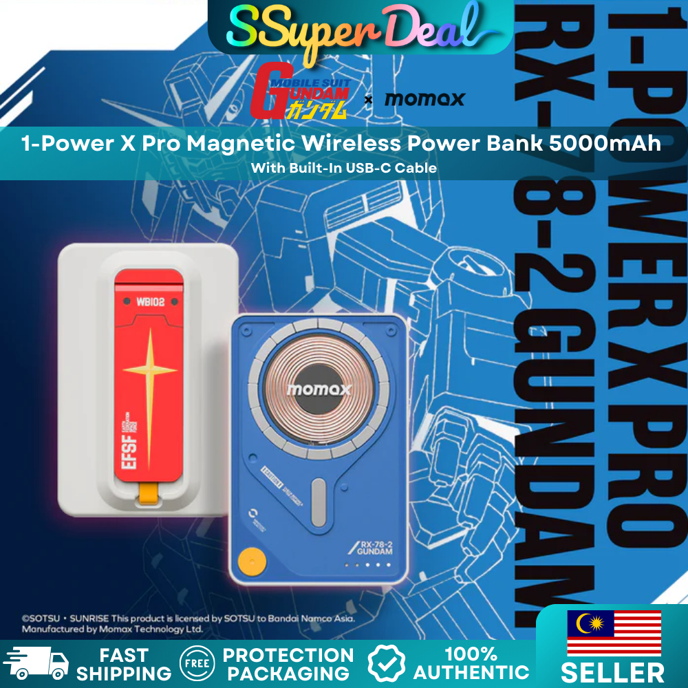 Momax 1-Power X Pro Magnetic Wireless Power Bank 5000mAh/10000mAh With ...