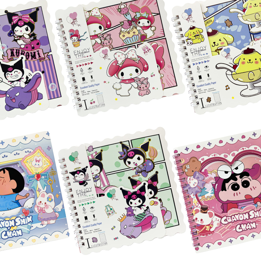 Sanrio Blinder A5 Diary Book Cute Note Book Kuromi/My Melody ...