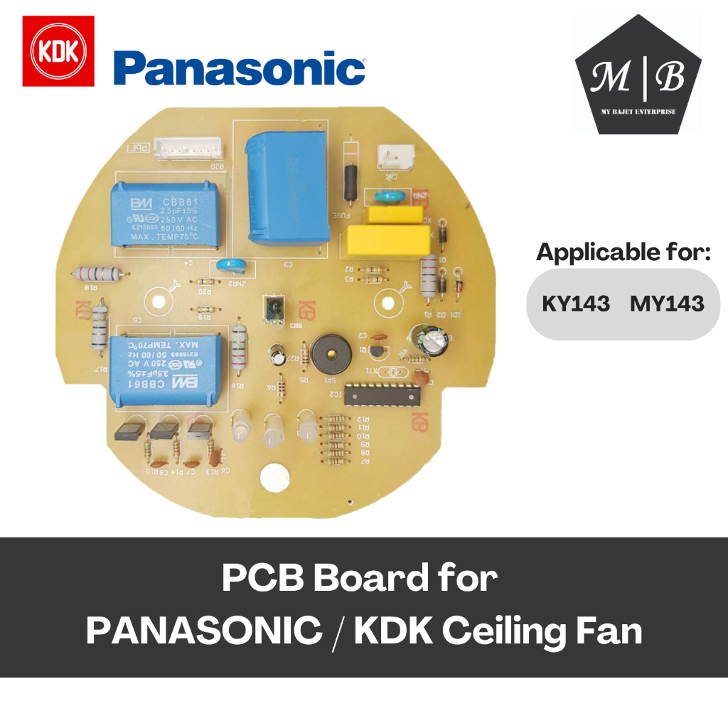 KDK PANASONIC CEILING FAN PCB BOARD / PCB BOARD for KY143 MY143 Fans ...