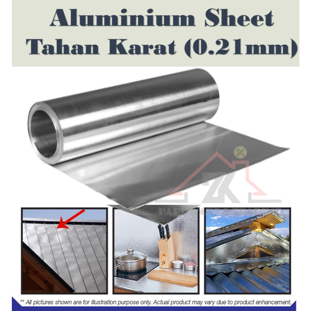 Penutup Atap Aluminium Dinding Meja Dapur Masak Tahan Karat Aluminium ...