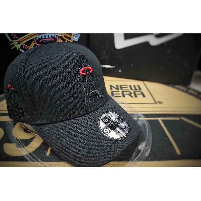 New Era Anaheim Angels 50th Anniversary Black And Red 9Forty A Frame ...