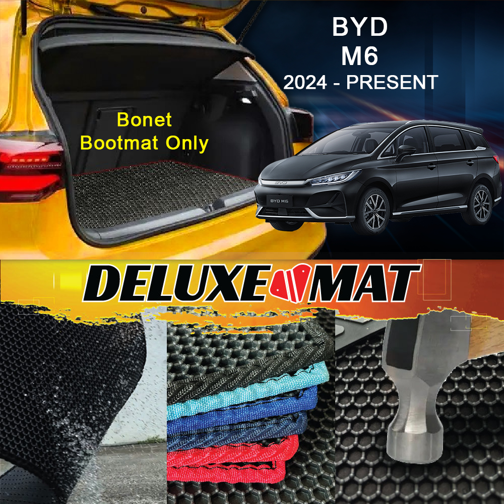 BYD M6 2024 2025 Deluxe Boot Mat Car Boot Carpet Karpet Bonet Kereta ...