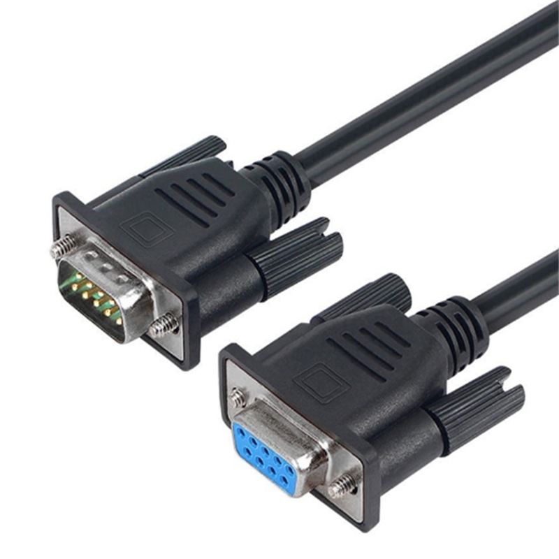 1.5M 9 Pin RS232 Serial Null Modem Cable Male to Female Direct ...