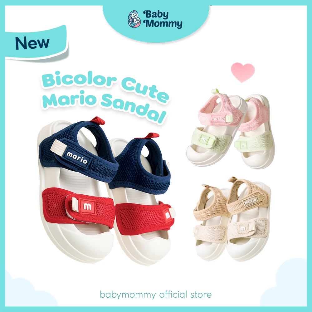 Babymommy Cheerful Mario Colors Baby Children Sandal Boys Girls Anti ...