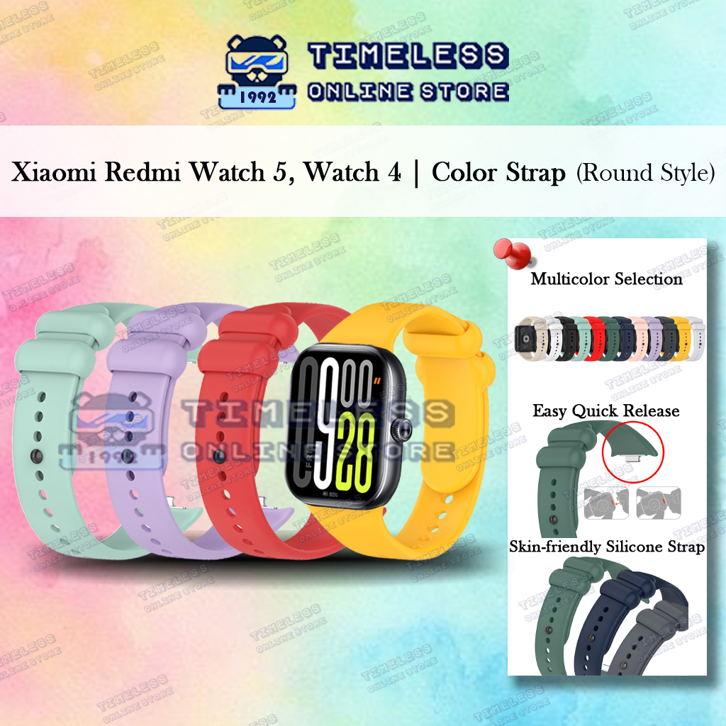 Xiaomi Redmi Watch 5, Watch 4 Strap, Round Style Silicone Color ...