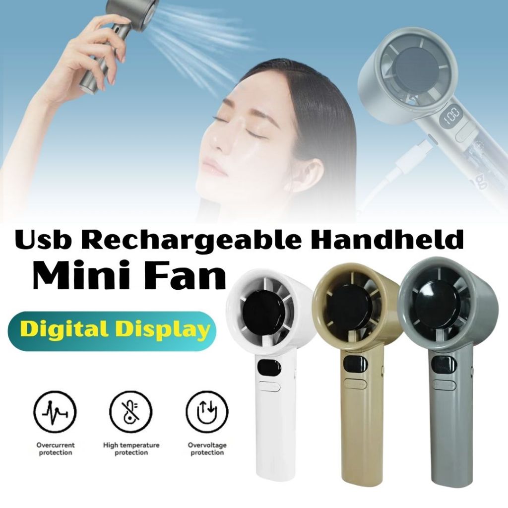 M11 Fan Portable Usb Rechargeable Handheld Fan Bladeless Mini Cooler ...