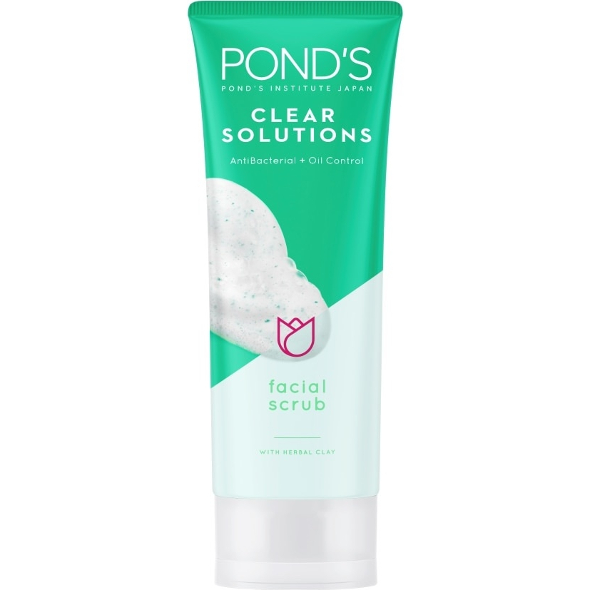 Pond’s Clear Solution Anti-Bacterial Facial Scrub (100g) | Shopee Singapore