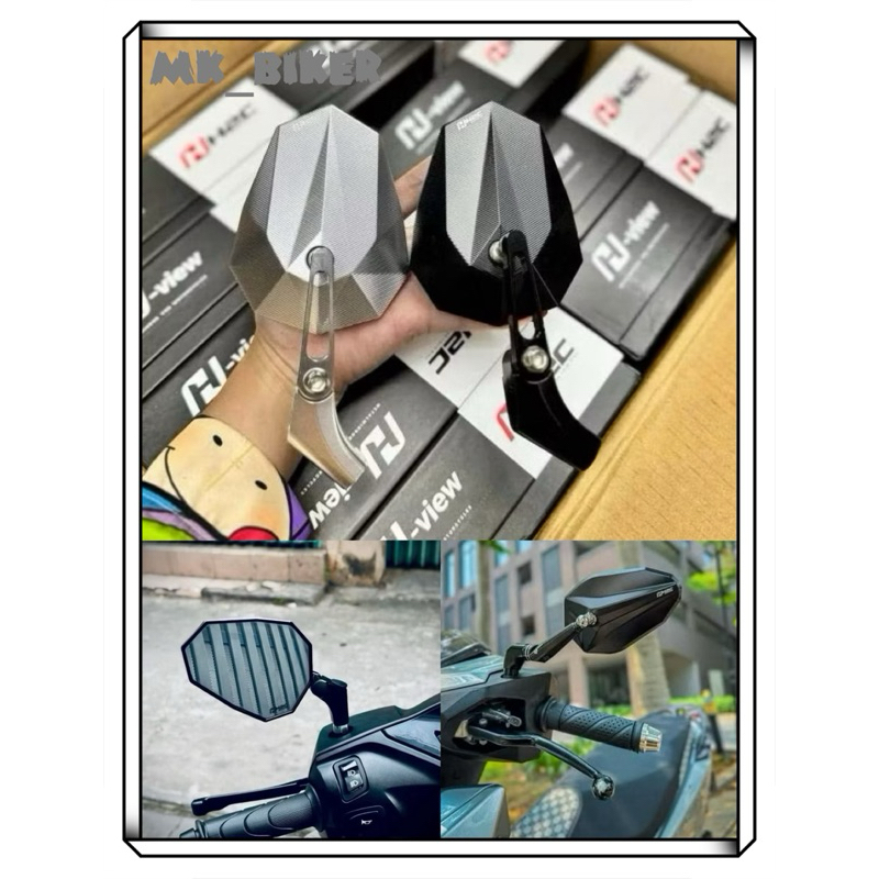 ALLOY CNC H2C NEW Aluminum Side Mirror H2C-View rearview mirror glass ...