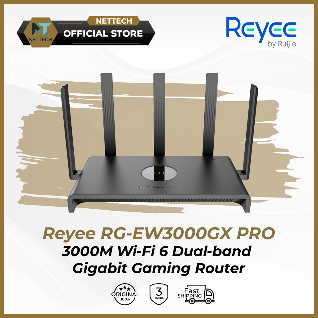 Reyee by Ruijie RG-EW3000GX PRO 3000M Wi-Fi 6 Dual-band Gigabit Gaming ...