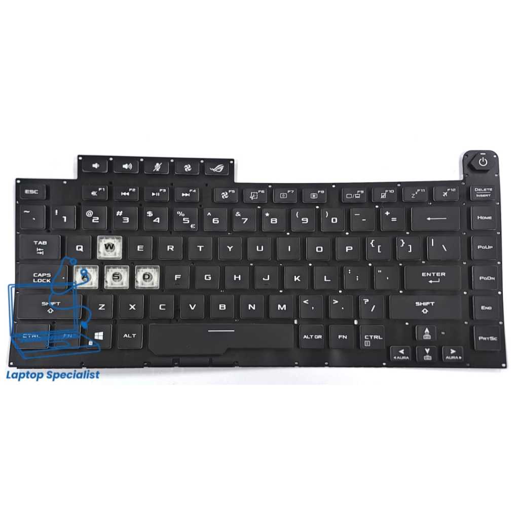 Asus G531/GT GL531 G532 G512L New US Keyboard with 8 pin Backlit cable ...