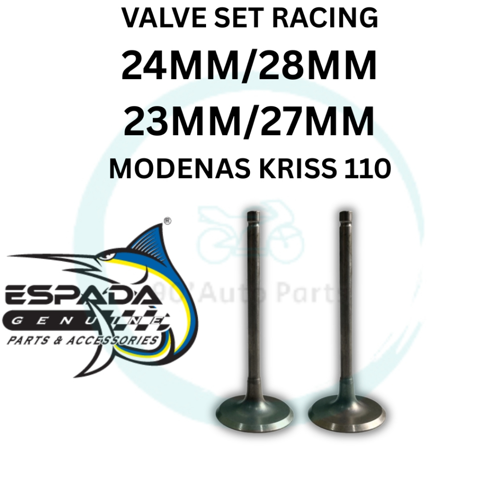 ESPADA VALVE RACING SET VALVE 24 28 VALVE 23 27 HEAD RACING VALVE ...