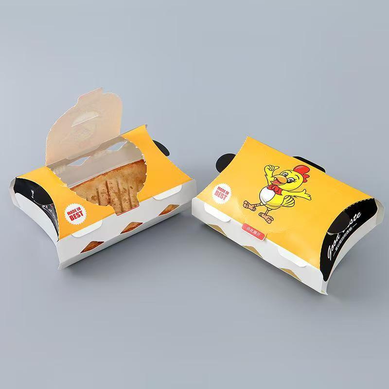 No-Fold Disposable French Fry Box Takeaway Snack Box for Fried Chicken ...