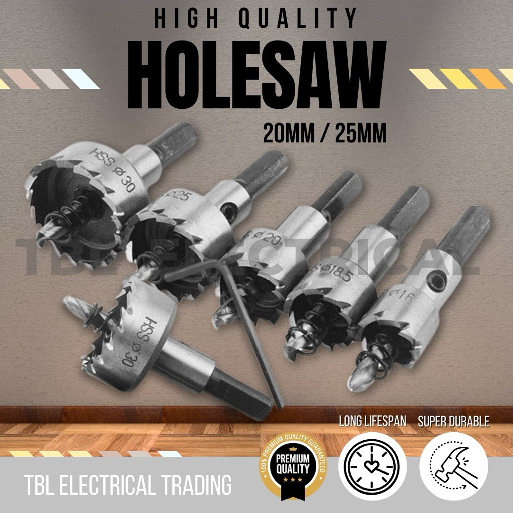 Hole Saw 20mm 22mm 25mm Steel Drill Bits / Metal Hole Saw / Mata Drill ...