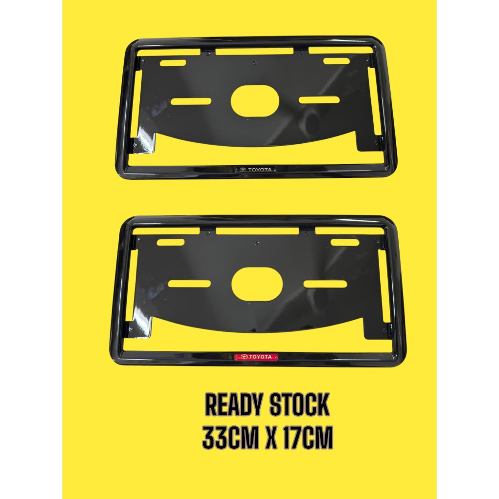 bingkai plate kereta toyota hitam bingkai tebal frame plate sesuai ...