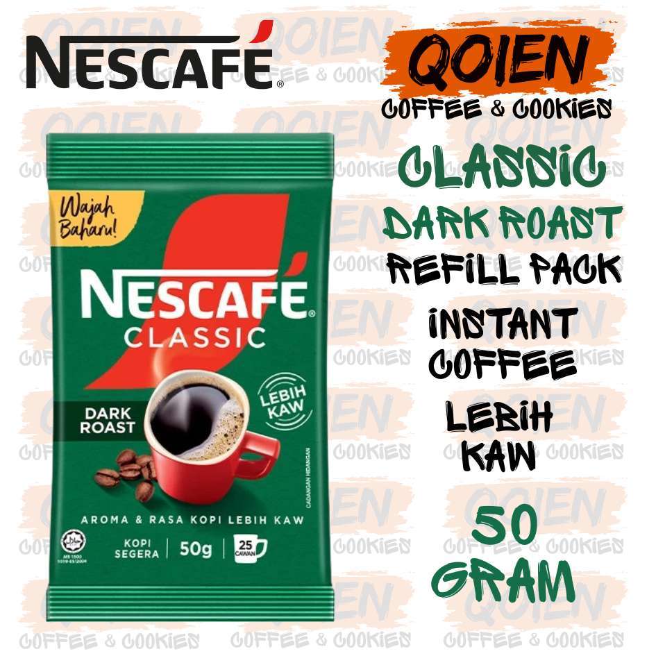 NESCAFE CLASSIC REFILL PACK / CLASSIC DARK ROAST / 50g NESCAFE INSTANT ...