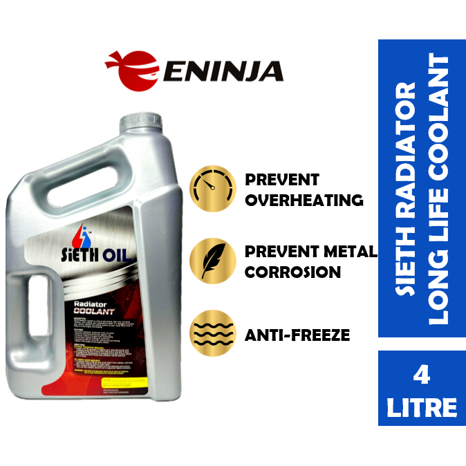 SIETH Pre-Mixed Radiator Long Life Coolant 4L Car For Toyota/ Honda ...