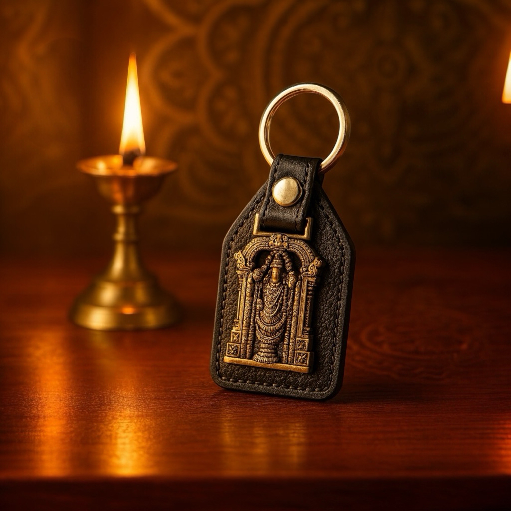 Tirupati Balaji Perumal Lord Venkateswara BRASS COLOR Keychain | Shopee ...