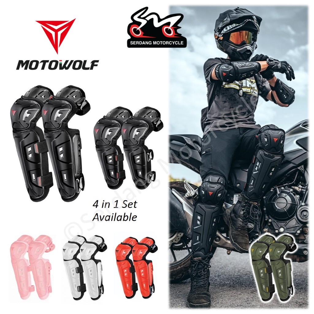 MOTOWOLF MDL1029 Knee Elbow Guard Protector Pads Safety Armor Gear ...