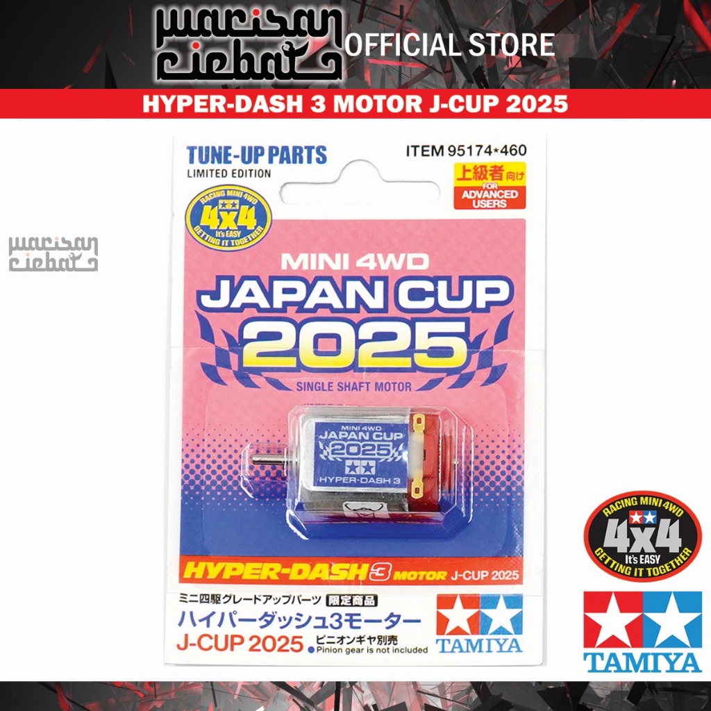 Tamiya 95174 Mini 4wd Hyper Dash 3 Motor J-CUP 2025 | Shopee Singapore