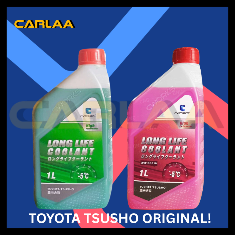 TOYOTA TSUSHO CWORKS LONG LIFE COOLANT SESUAI SEMUA KERETA RED GREEN 1 ...