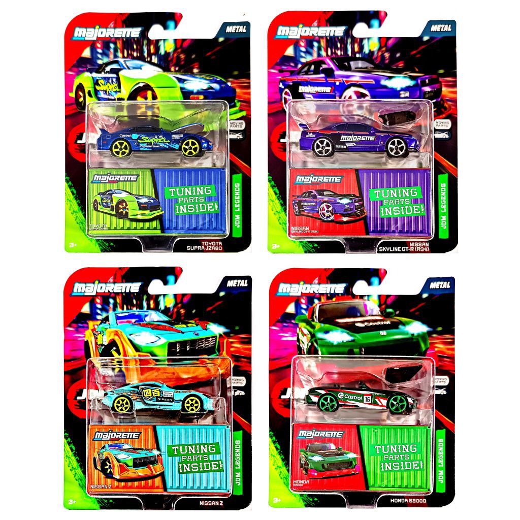 Majorette JDM Legends Deluxe Tuning Part Nissan Skyline GT-R R34 Z ...