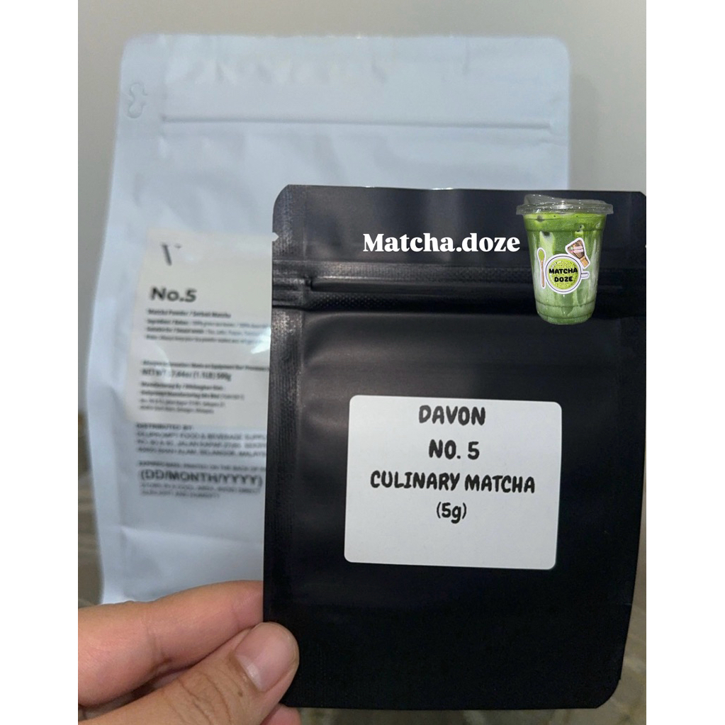 Davon Matcha powder No.5 (REPACK 5g and 20g) | Shopee Singapore