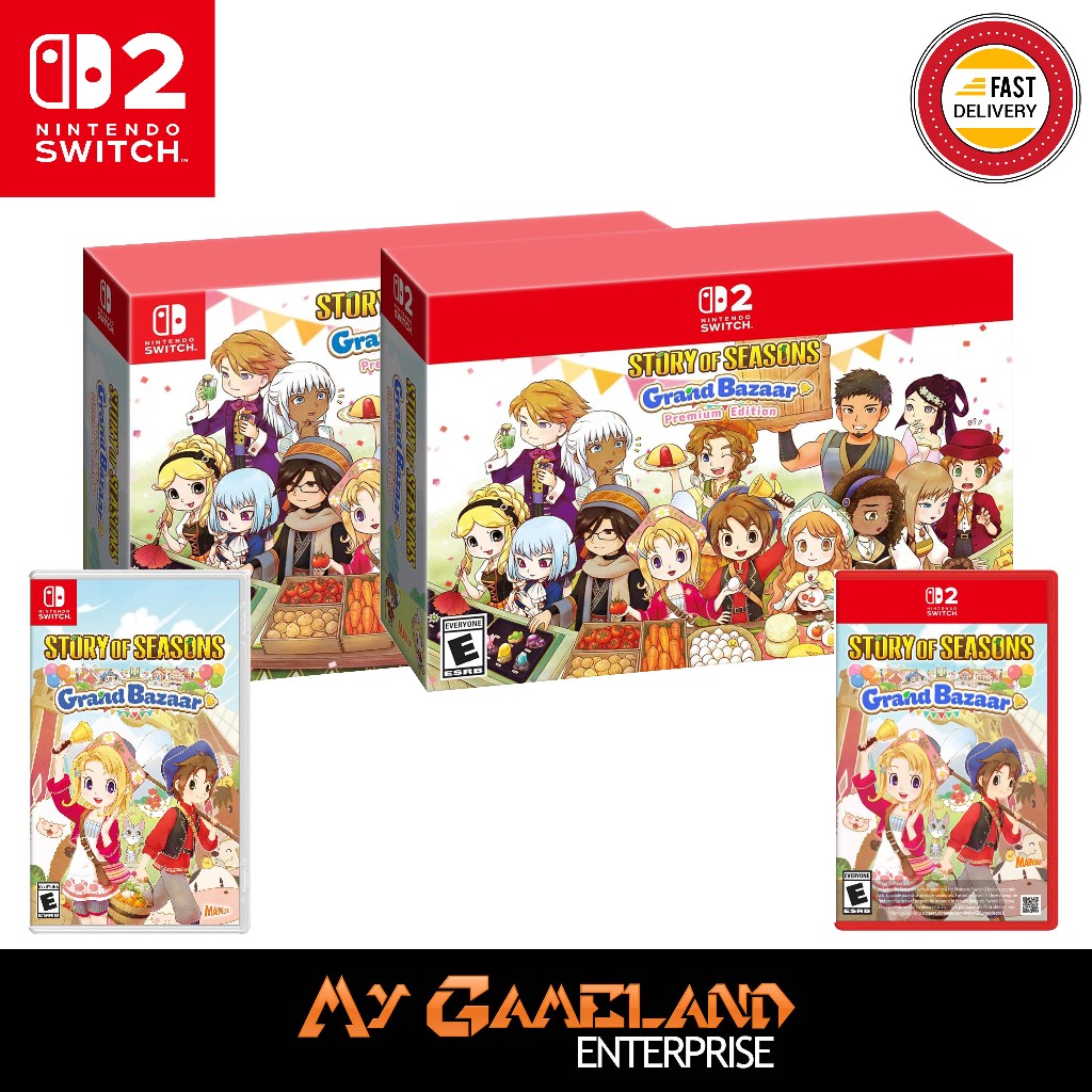 Nintendo Switch 2 Story of Seasons Grand Bazaar Premium Edition (US ...