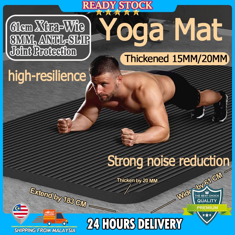 Extra Thick 20MM Non Slip Yoga Matoga Mat high density Exercise Pad for ...