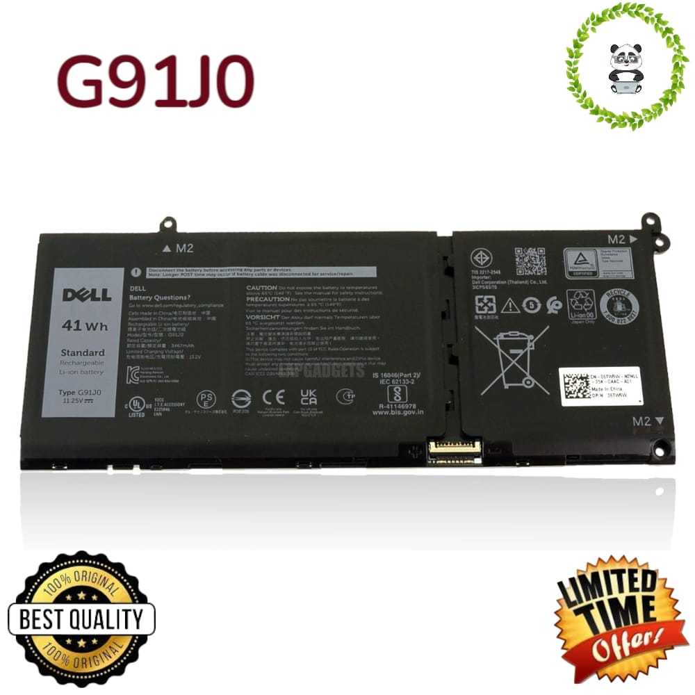 DELL Latitude G91J0 MGCM5 3420 3520 BATTERY LAPTOP REPLACEMENT BUILT IN ...