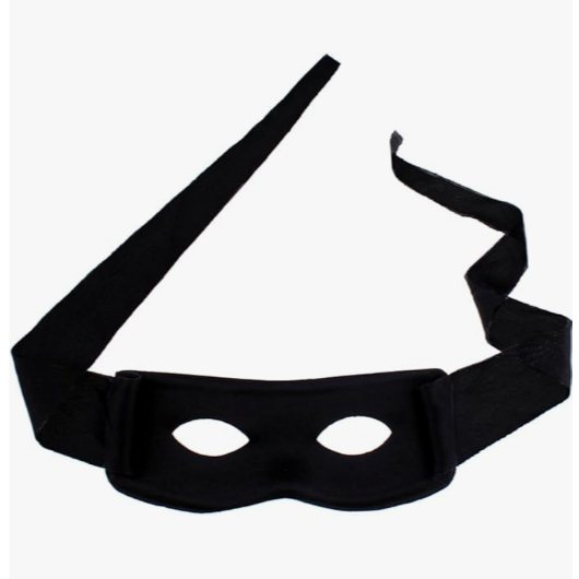 Halloween Zorro Eye Mask Superhero Masked Bandit Cosplay Costume ...