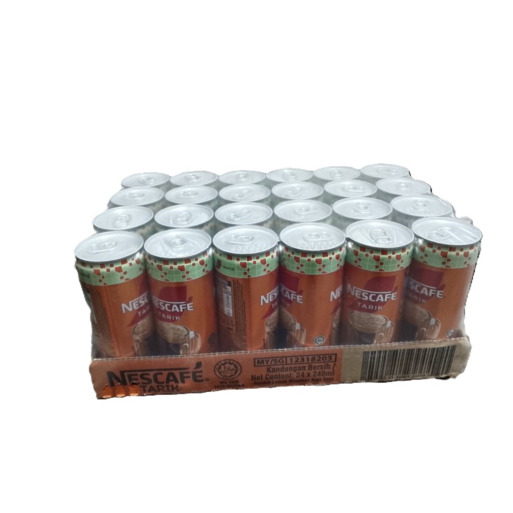 Nescafe Instant Coffee Tin/ Can Tarik 240ml x 24tin/carton | Shopee ...