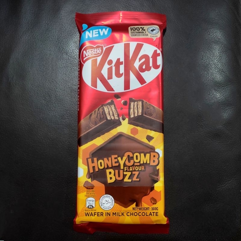 Nestle Kitkat Honeycomb Buzz Flavour 160g Wafer In Milk Chocolate Halal ...