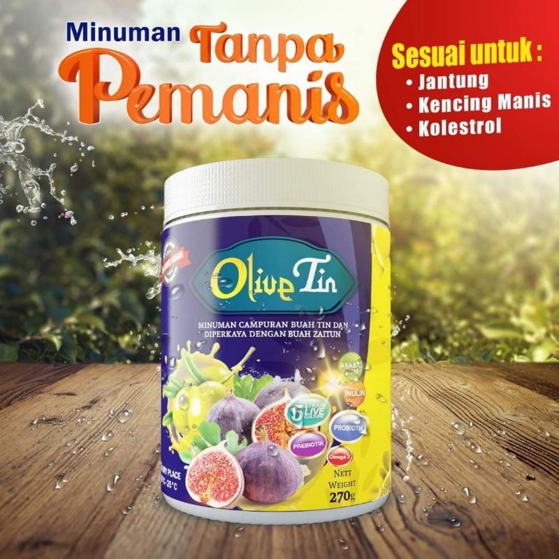 Emzi Olive Tin Mixed Olive and Fig Botanical Drink Powder (270g ...